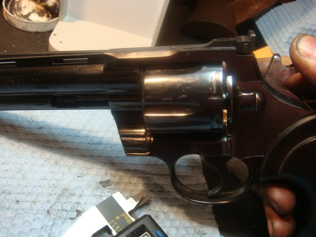 Fixing endshake on 41 magnum python (*LARGE PICS*) | Colt Forum